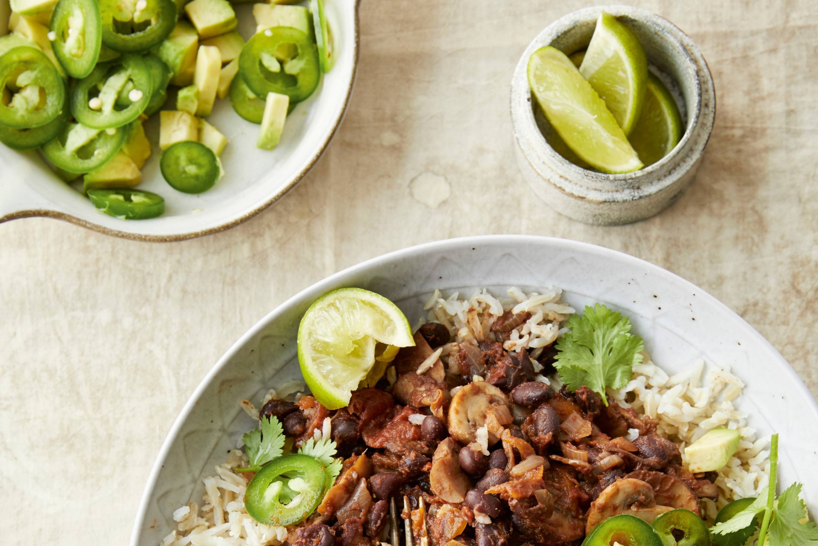 Black Bean Mushroom Chilli by Rhiannon Lambert – Asquith